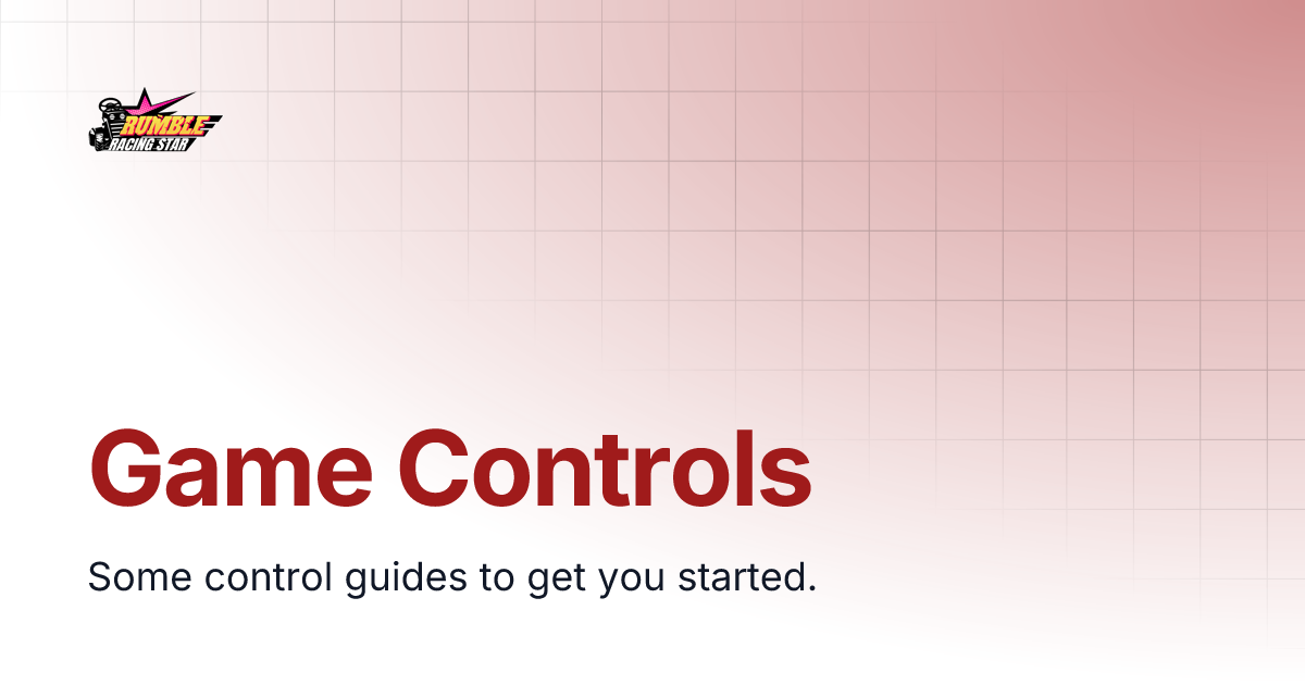 Game Controls | Rumble Racing Star